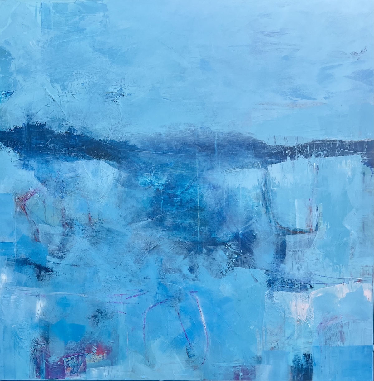 clambering over rocks - unframed - The Square Club